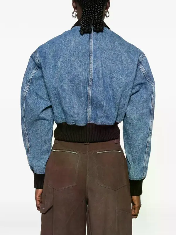 IRO PARIS Cropped Contrast-collar Jacket