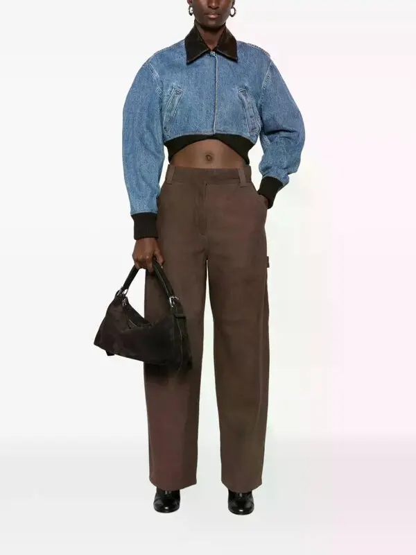 IRO PARIS Cropped Contrast-collar Jacket