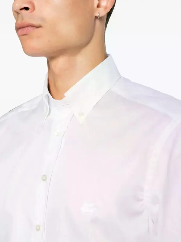 Etro Button-down Pegasus-embroidered Shirt