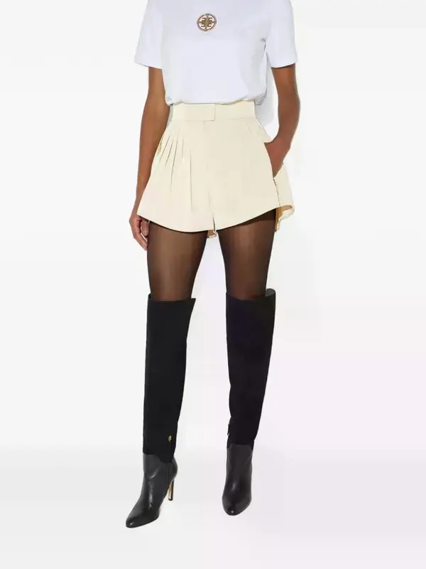 Elisabetta Franchi Taffeta Voile Balloon Shorts