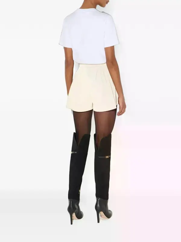 Elisabetta Franchi Taffeta Voile Balloon Shorts