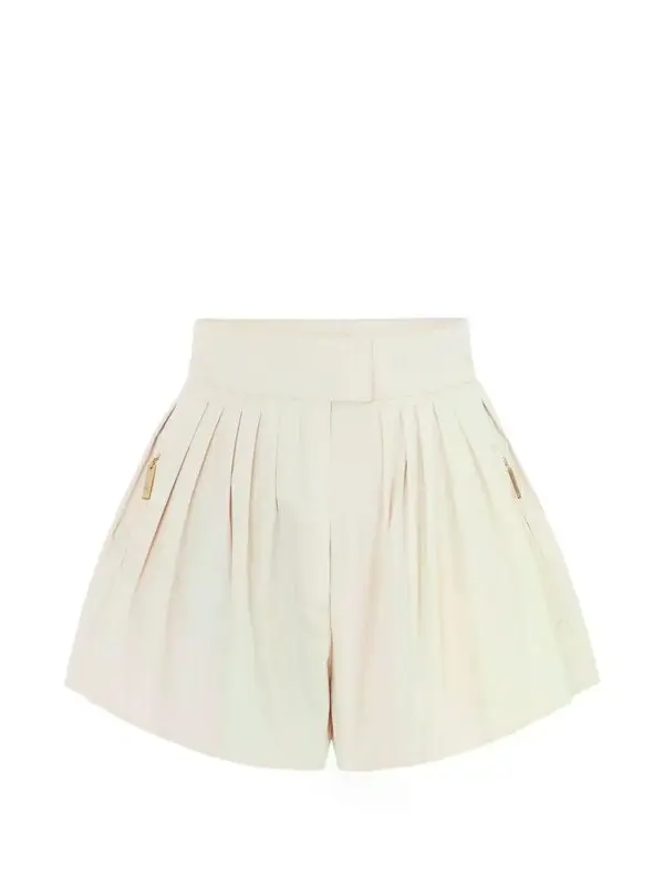 Elisabetta Franchi Taffeta Voile Balloon Shorts
