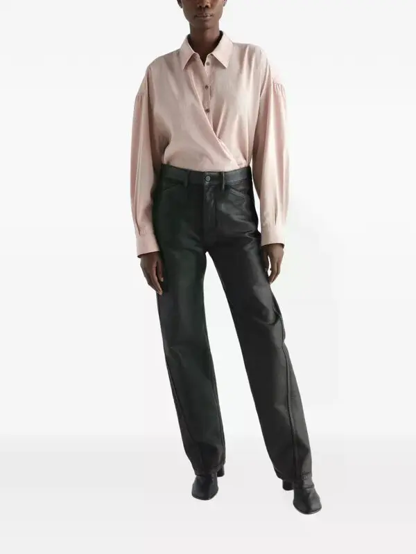 LEMAIRE Straight Collar Twisted Shirt - Pink