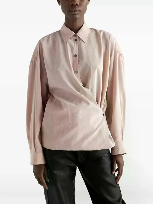 LEMAIRE Straight Collar Twisted Shirt - Pink