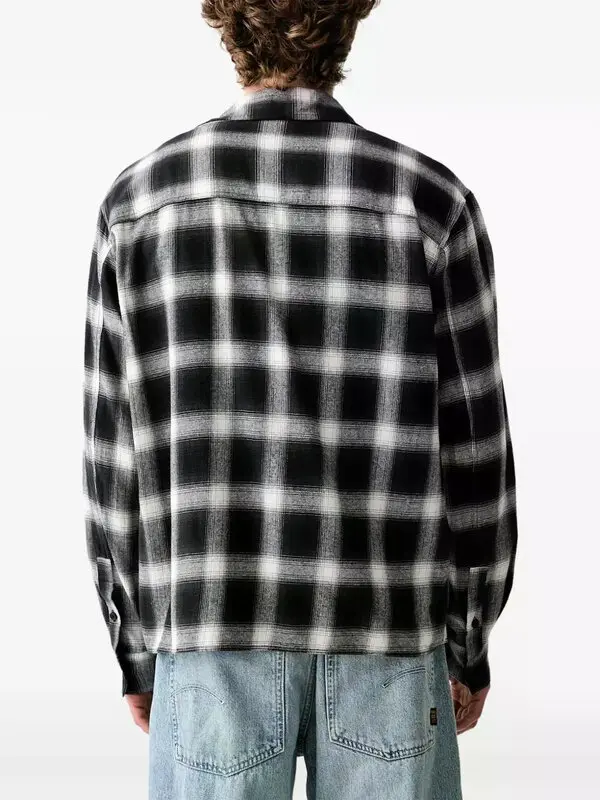 Karl Lagerfeld Check-pattern Logo-patch Shirt