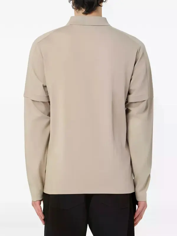 Off-White Logo-print Double-sleeve Polo Shirt