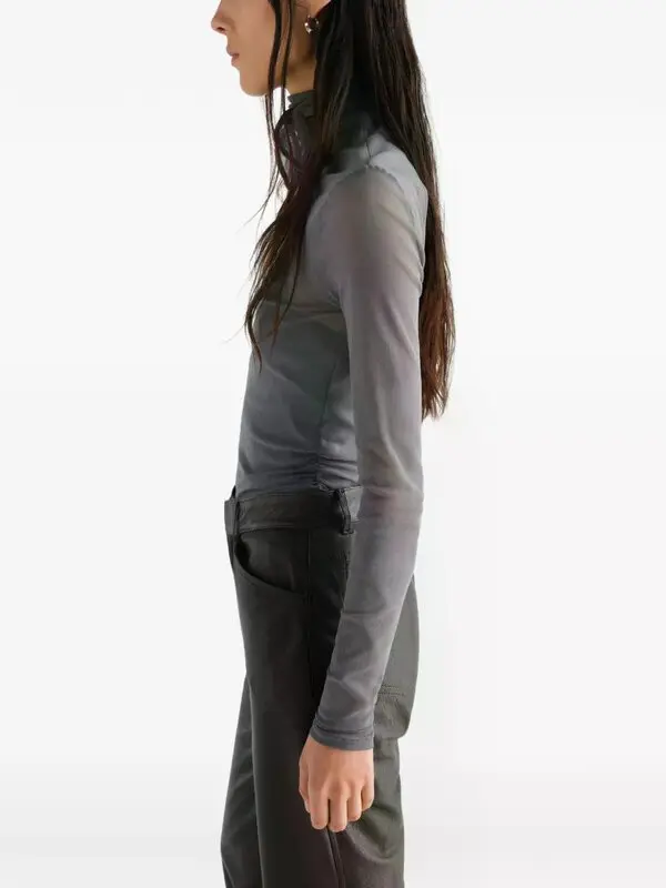 LEMAIRE Mesh Jersey Ballerina Scarf Top - Grey