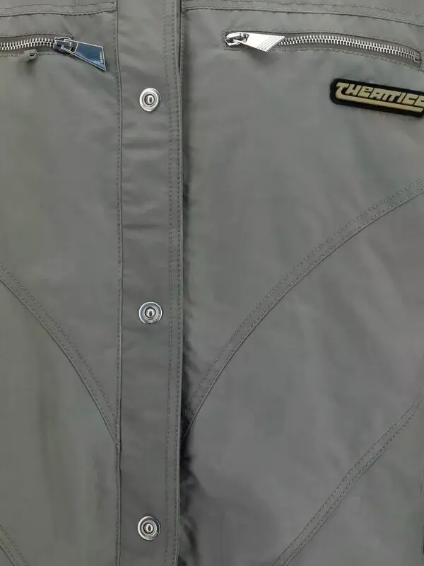 Attico High-neck Zip-up Bomber Jacket