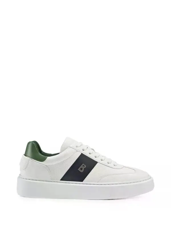 Bogner Philadelphia 4a Grained-finish Side-stripe Sneakers - White