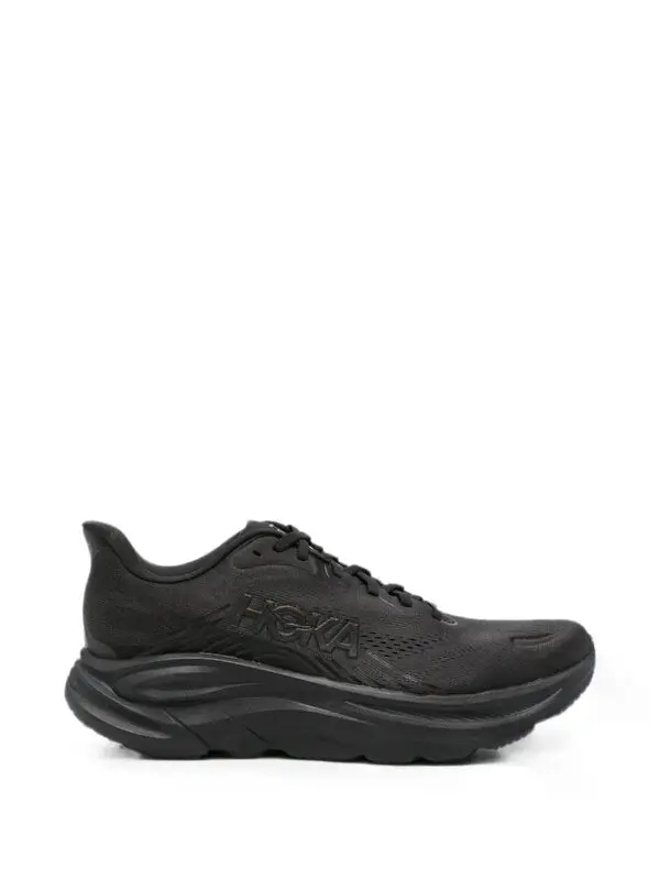 HOKA® Clifton Lace-up Fastening Sneakers - Black