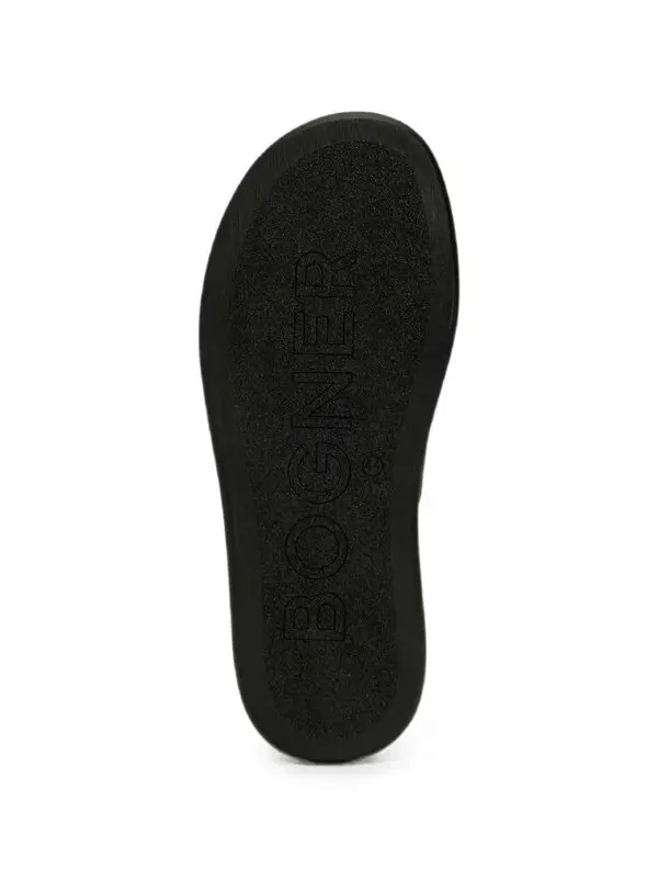 Bogner Crossover-strap Logo-embossed Slides