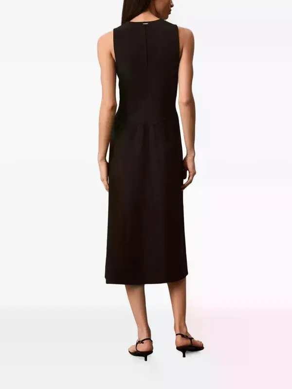 Calvin Klein Sleeveless A-line Dress With Rear Zip