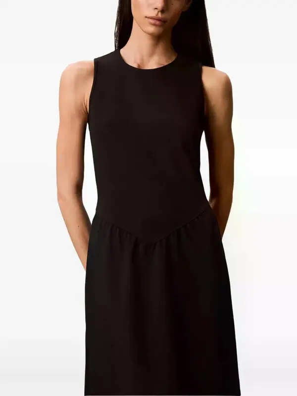 Calvin Klein Sleeveless A-line Dress With Rear Zip