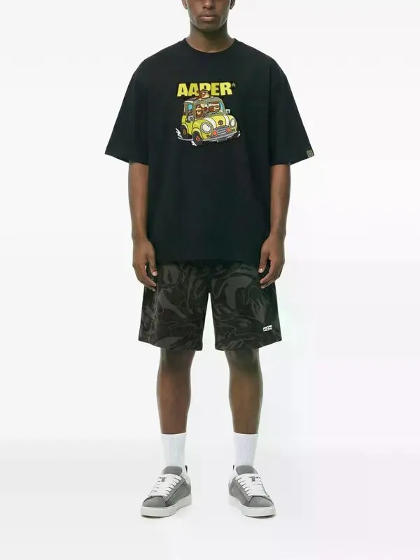 AAPE BY *A BATHING APE Aaper Graphic-print T-shirt - Black