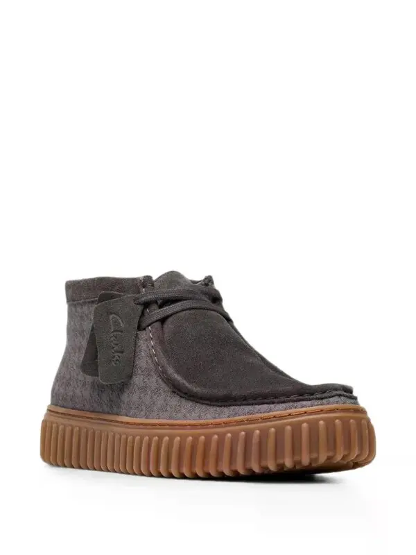 Clarks Torhill Hi Houndstooth Suede Lace-up Boots