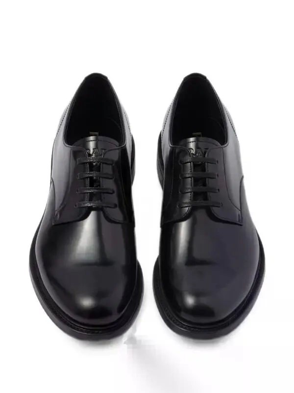 Prada Lace-up Leather Derby Shoes