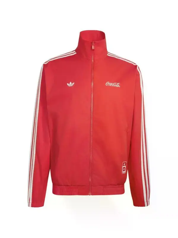 Adidas X Coca-cola Firebird Logo-embroidered Sweatshirt - Red