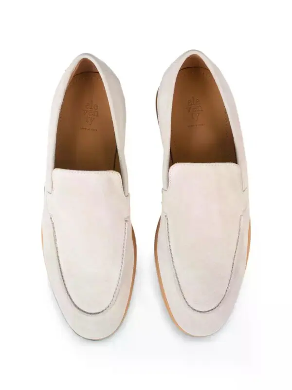 Eleventy Suede Slip-on Loafers