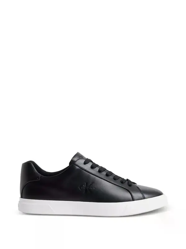 Calvin Klein Logo-embossed Lace-up Sneakers - Black