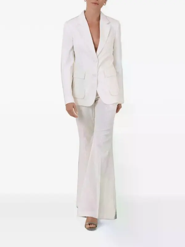 Gabriela Hearst Ianthe Corduroy-texture Flared Trousers
