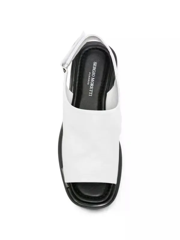 SERGIO MORETTI FIRENZE Touch-strap Leather Sandals