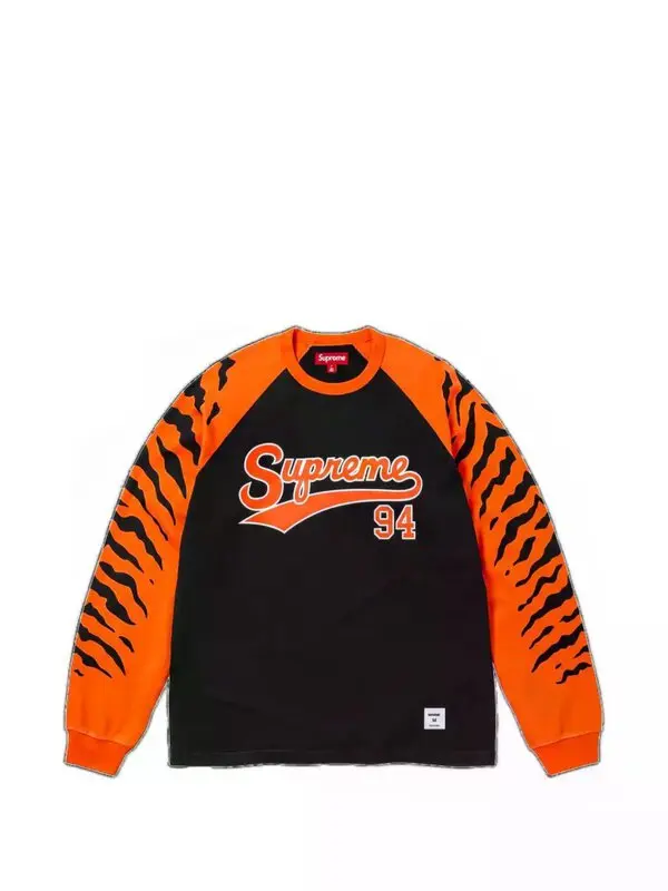 Supreme Tiger-print Long-sleeves T-shirt - Black