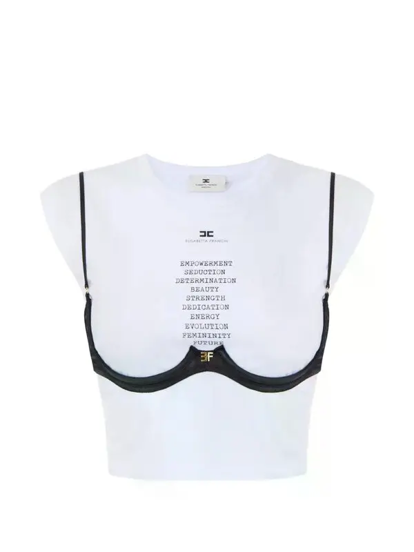 Elisabetta Franchi Lightweight Jersey T-shirt With Bra