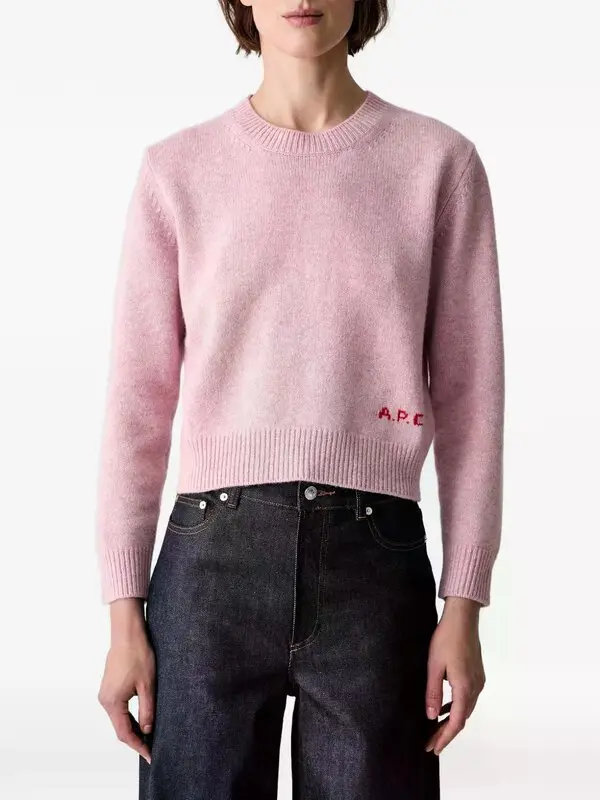 A.p.c. Logo-embroidered Sweater