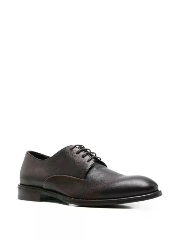 Canali Leather Derby Shoes