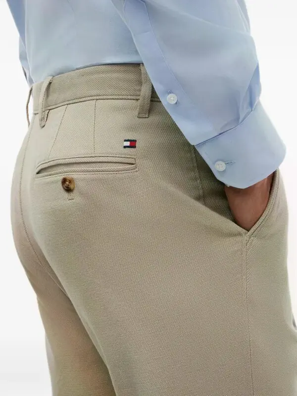 Tommy Hilfiger Logo-patch Textured Trousers