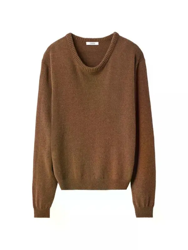 LEMAIRE Crew-neck Sweater In Alpaca Wool Blend