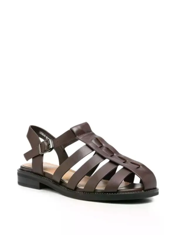 SERGIO MORETTI FIRENZE Buckle-fastening Cage Sandals