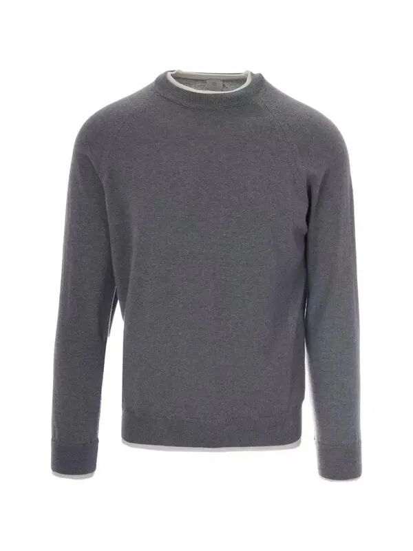 Eleventy Wool Crew-neck Sweater - Grey