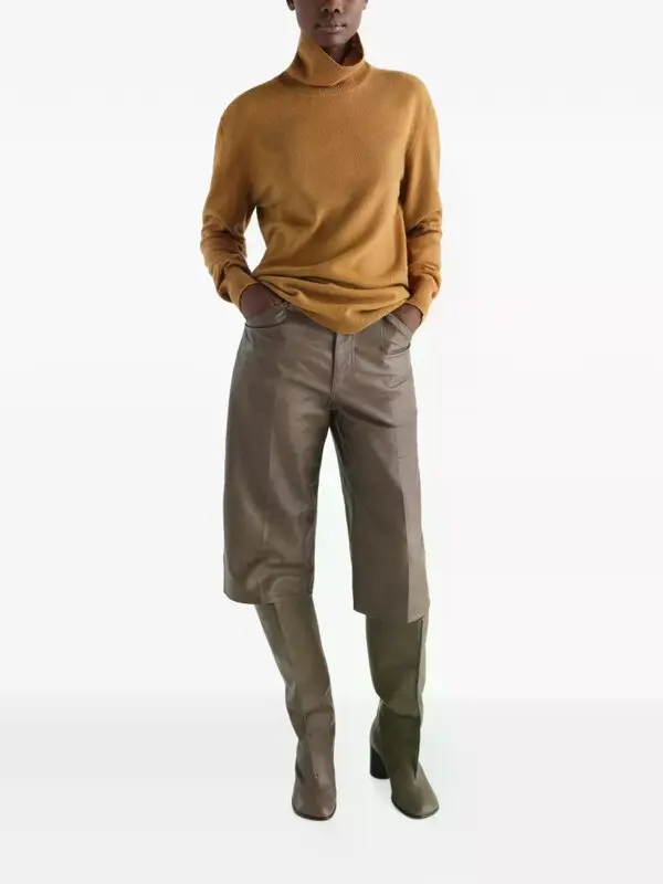 LEMAIRE Stand-collar Sweater In Cashmere - Neutrals