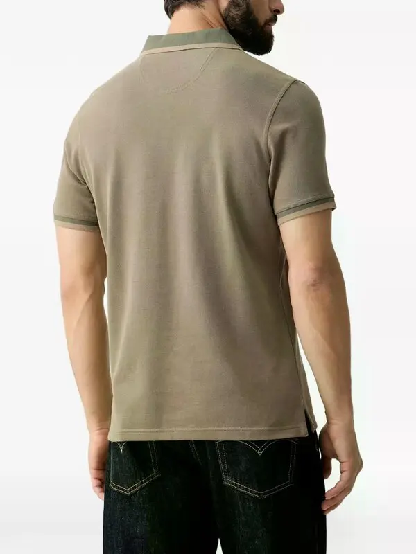 Barbour Barnard Logo-embroidered Short-sleeved Polo Shirt - Green