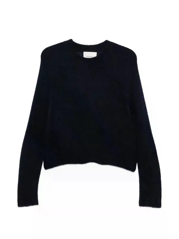 LISA YANG Ribbed Knit Crew Neck Sweater - Blue