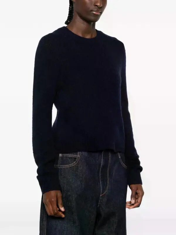 LISA YANG Ribbed Knit Crew Neck Sweater