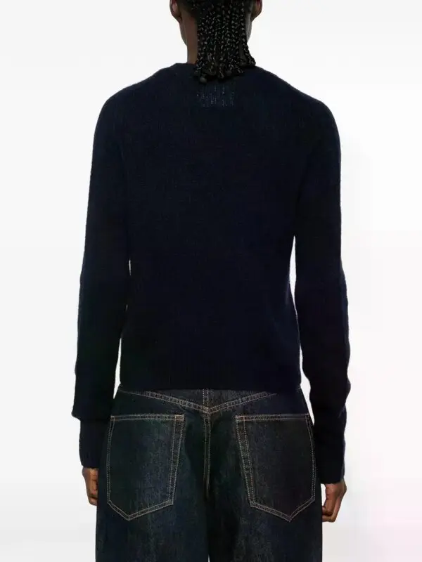 LISA YANG Ribbed Knit Crew Neck Sweater