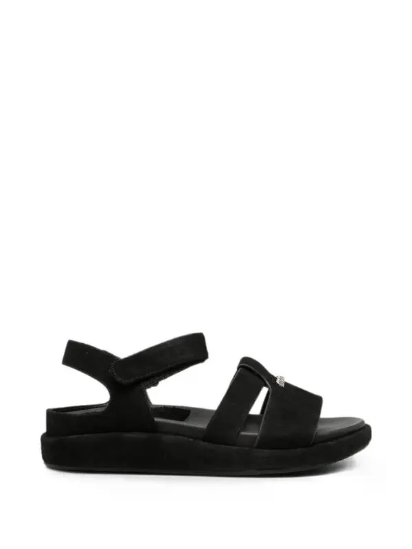 SERGIO MORETTI FIRENZE Touch-strap Logo-plaque Sandals
