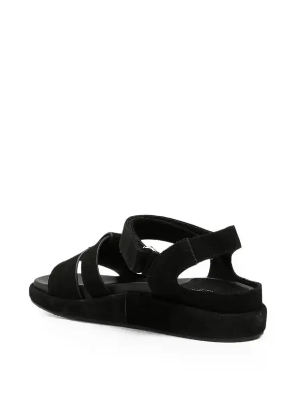 SERGIO MORETTI FIRENZE Touch-strap Logo-plaque Sandals