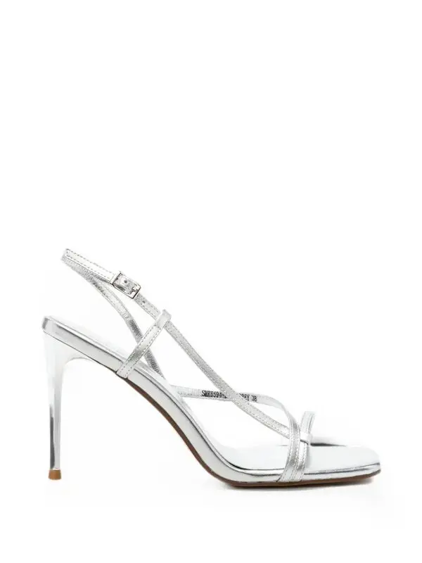 SERGIO MORETTI FIRENZE Metallic-effect Strappy Sandals