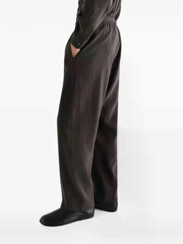 LEMAIRE Belted Relaxed Pants In Dry Silk