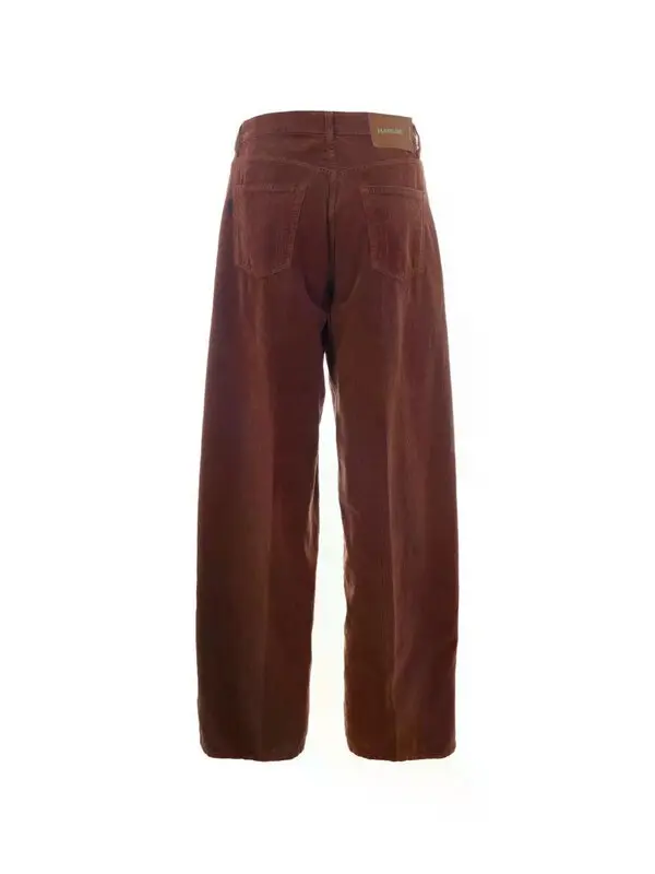 HAIKURE Corduroy Straight-leg Trousers - Brown
