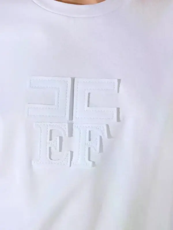Elisabetta Franchi Jersey T-shirt With Logos
