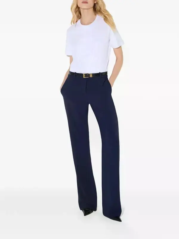 Elisabetta Franchi Oversized Jersey T-shirt With Logo Detail - White