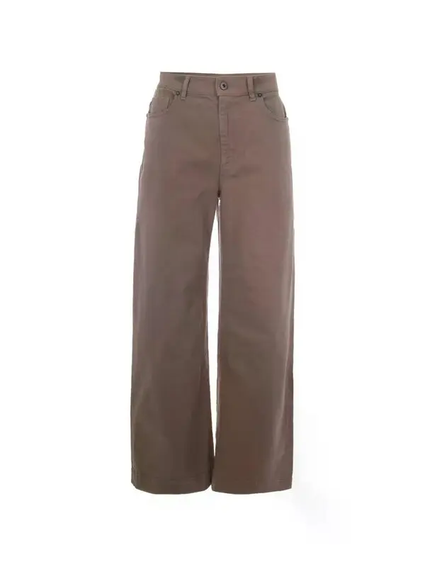 P.a.r.o.s.h Button-up Wide-leg Jeans - Neutrals