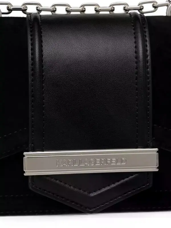 Karl Lagerfeld Suede Mini Crossbody Bag