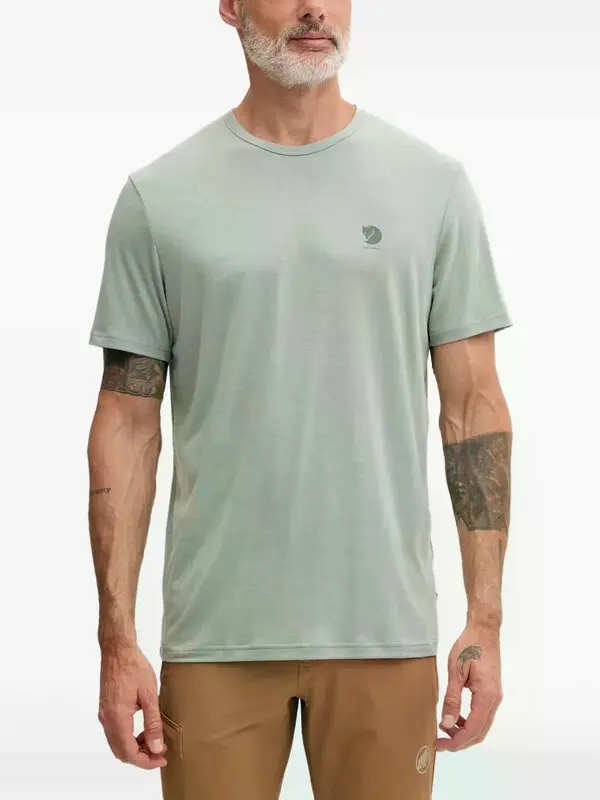 Fjallraven High Coast Logo-print Crew-neck T-shirt - Green