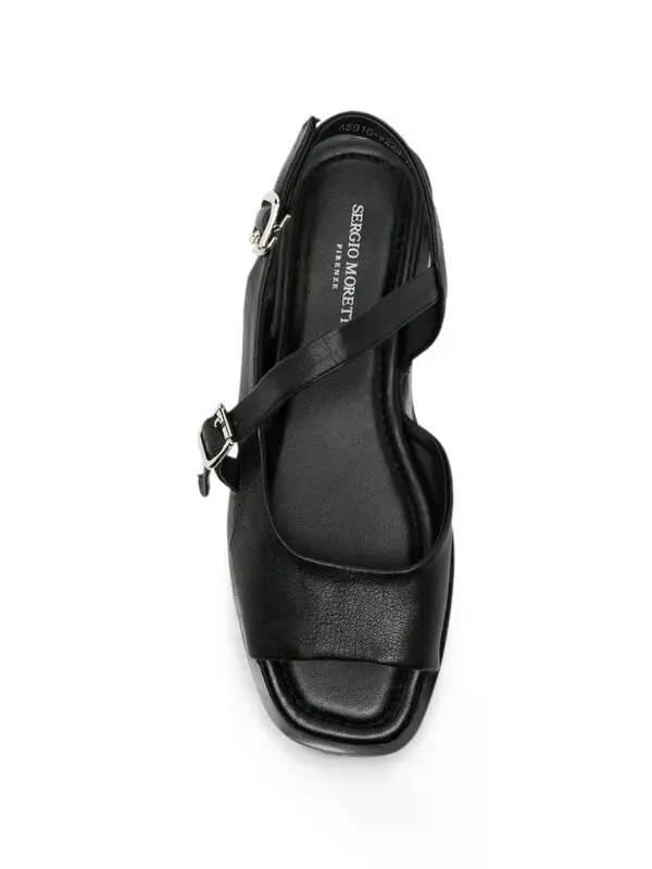 SERGIO MORETTI FIRENZE Buckle-fastening Slingback Sandals