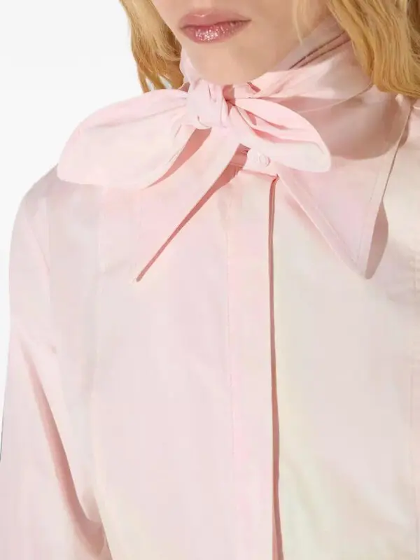 Elisabetta Franchi Cotton Shirt With Bow